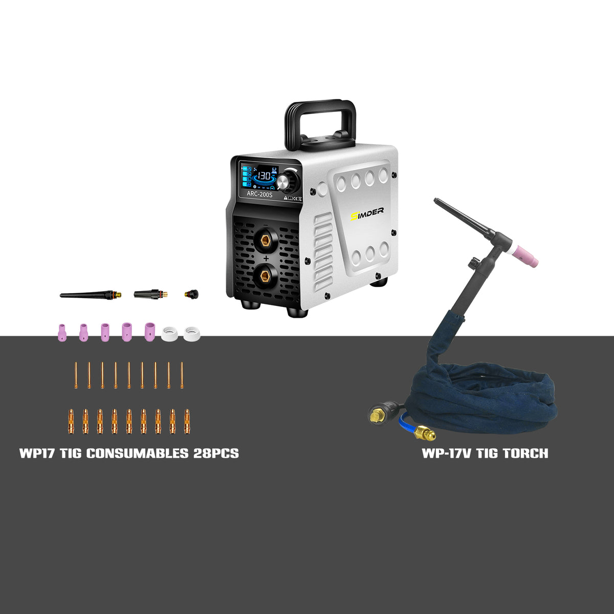 SSimder ARC-200S Stick Welder 110V/220V Tig Welder 2 in 1｜SSimder Welder